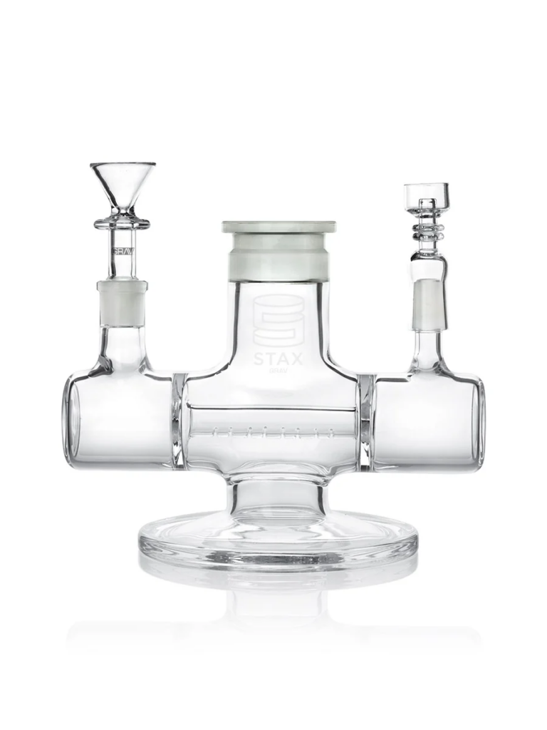 GRAV STAX Water Pipe Dual Function Inline Base - Roll n' Smoke