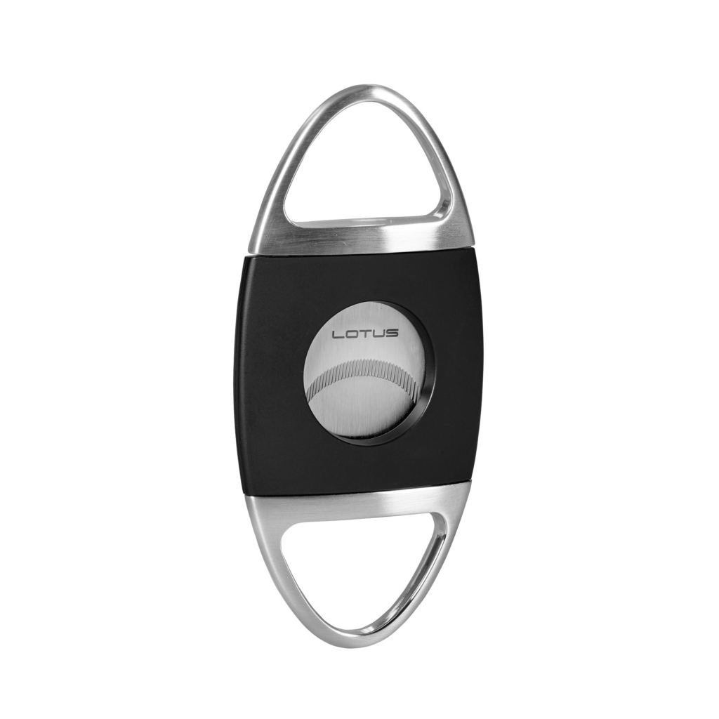 Lotus Jaws Serrated Cigar Cutter Chrome Black - Roll n' Smoke