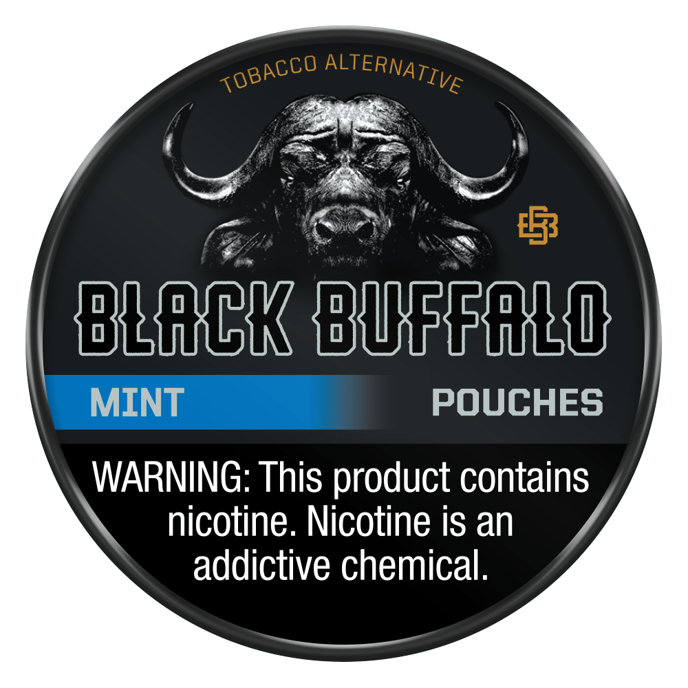 Black Buffalo Tobacco Alternative Nicotine Pouch Mint - Roll n' Smoke