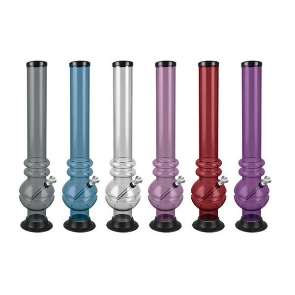 Bubble Rings Acrylic Water Pipe - Colors Vary - Roll n' Smoke