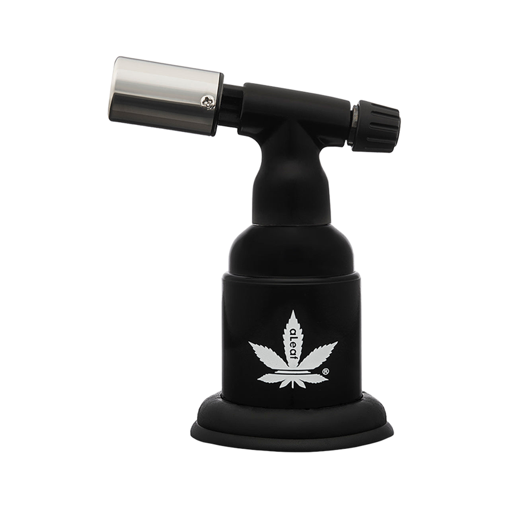 aLeaf Turbo Flame Single Jet 5" Mini Blow Torch Black - Roll n' Smoke