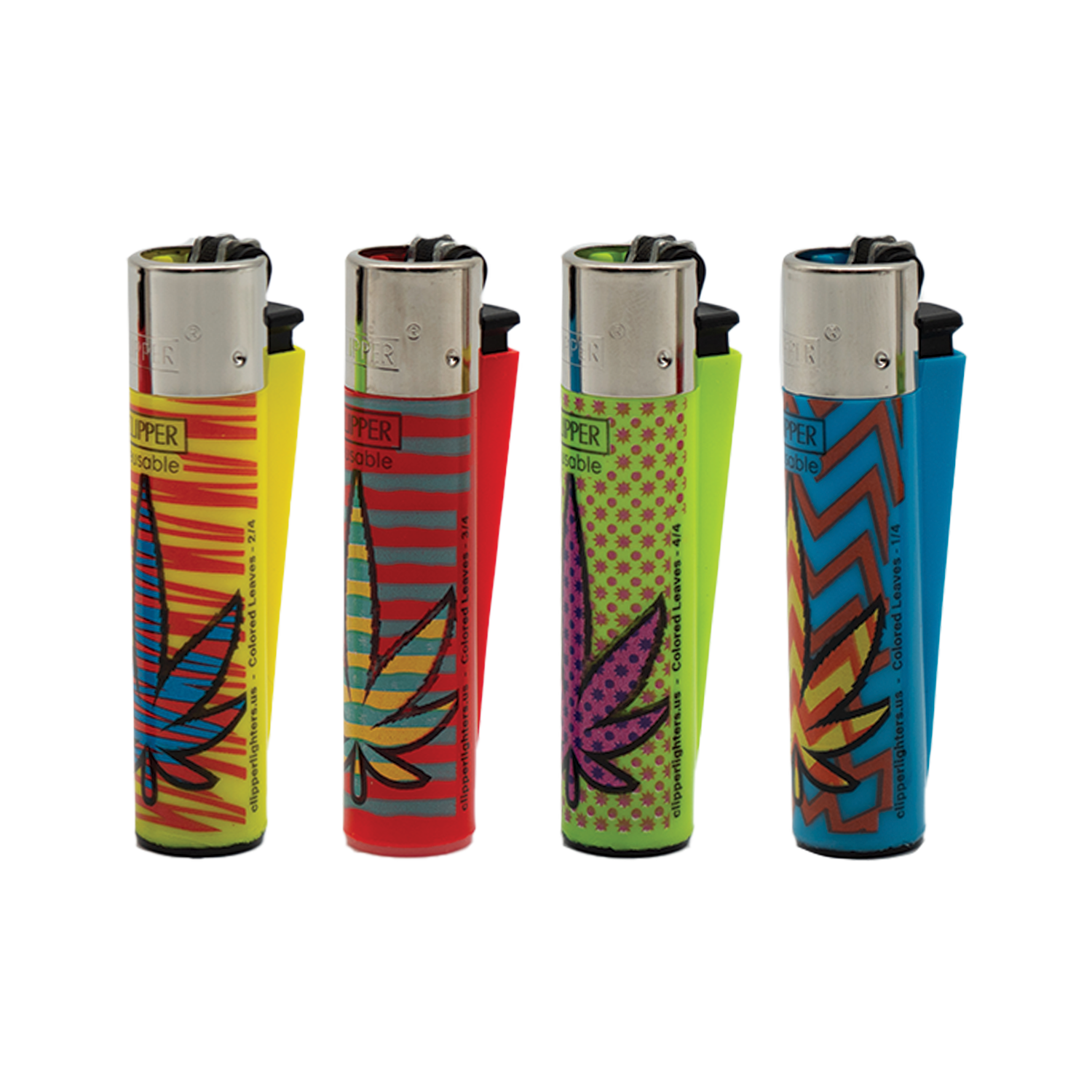 Clipper Colored Leaves Lighters - Assorted Designs - Roll n' Smoke