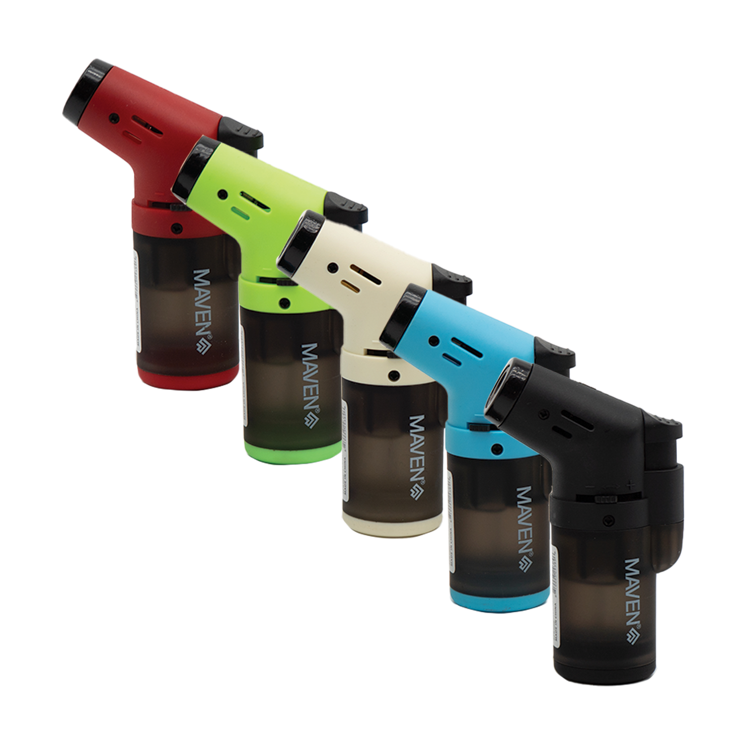 Maven Alpha Transparent Mini Torch - Assorted Colors - Roll n' Smoke