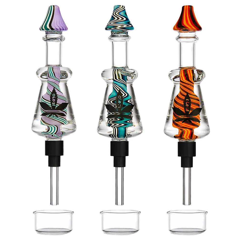 aLeaf Liquid Purifier Dab Straw & Dish - Assorted Colors - Roll n' Smoke