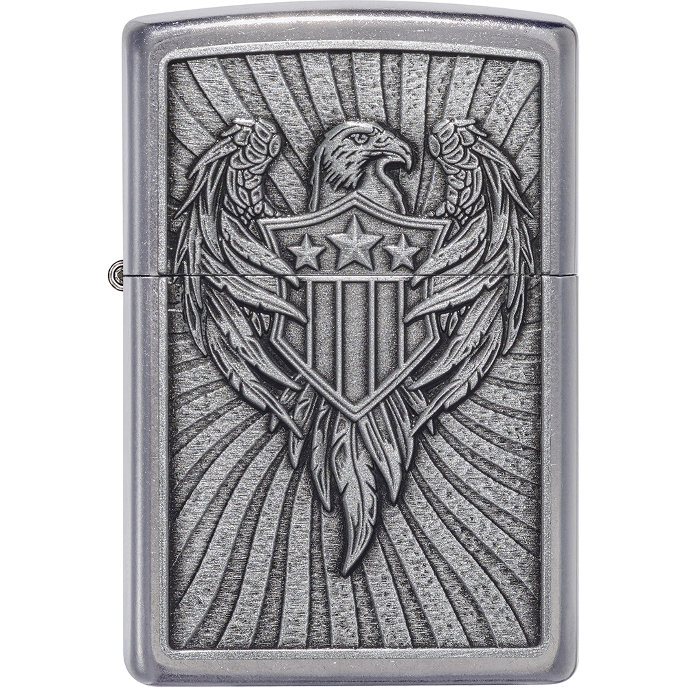 Zippo Emblem Lighter - Eagle - Roll n' Smoke