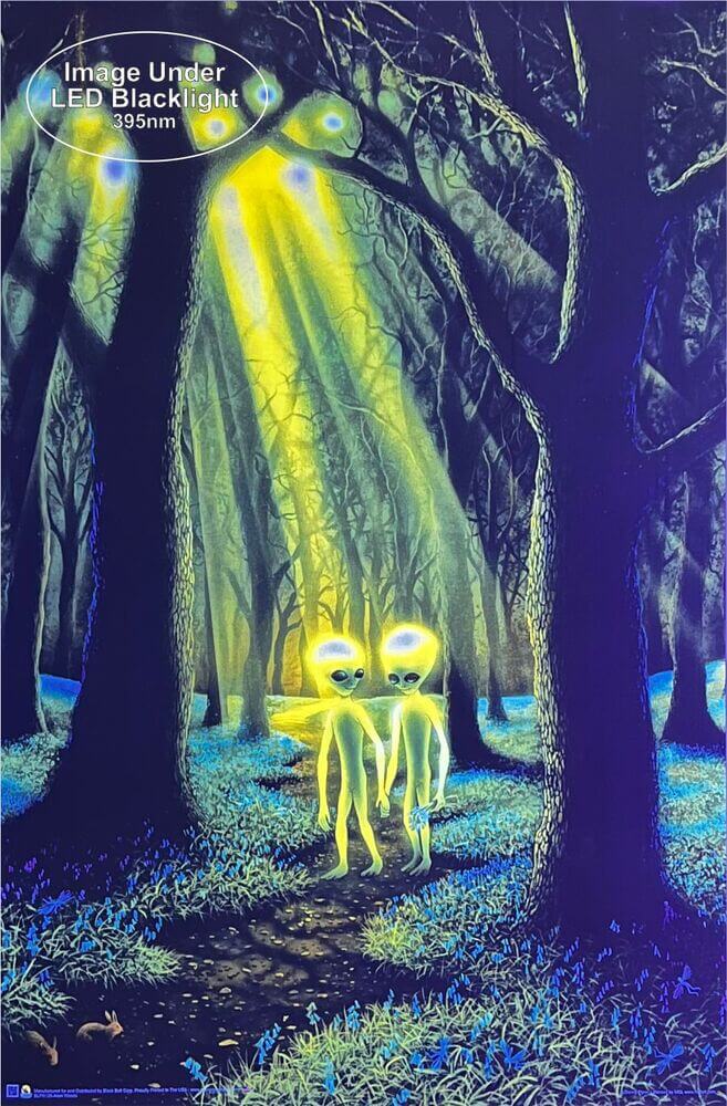 Alien Woods Black Light Poster | 24"x36" - Roll n' Smoke
