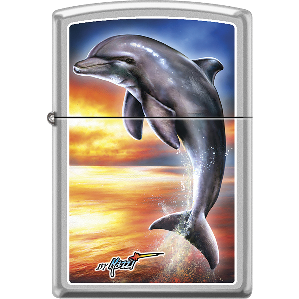 Zippo Mazzi Lighter - Dolphin - Roll n' Smoke
