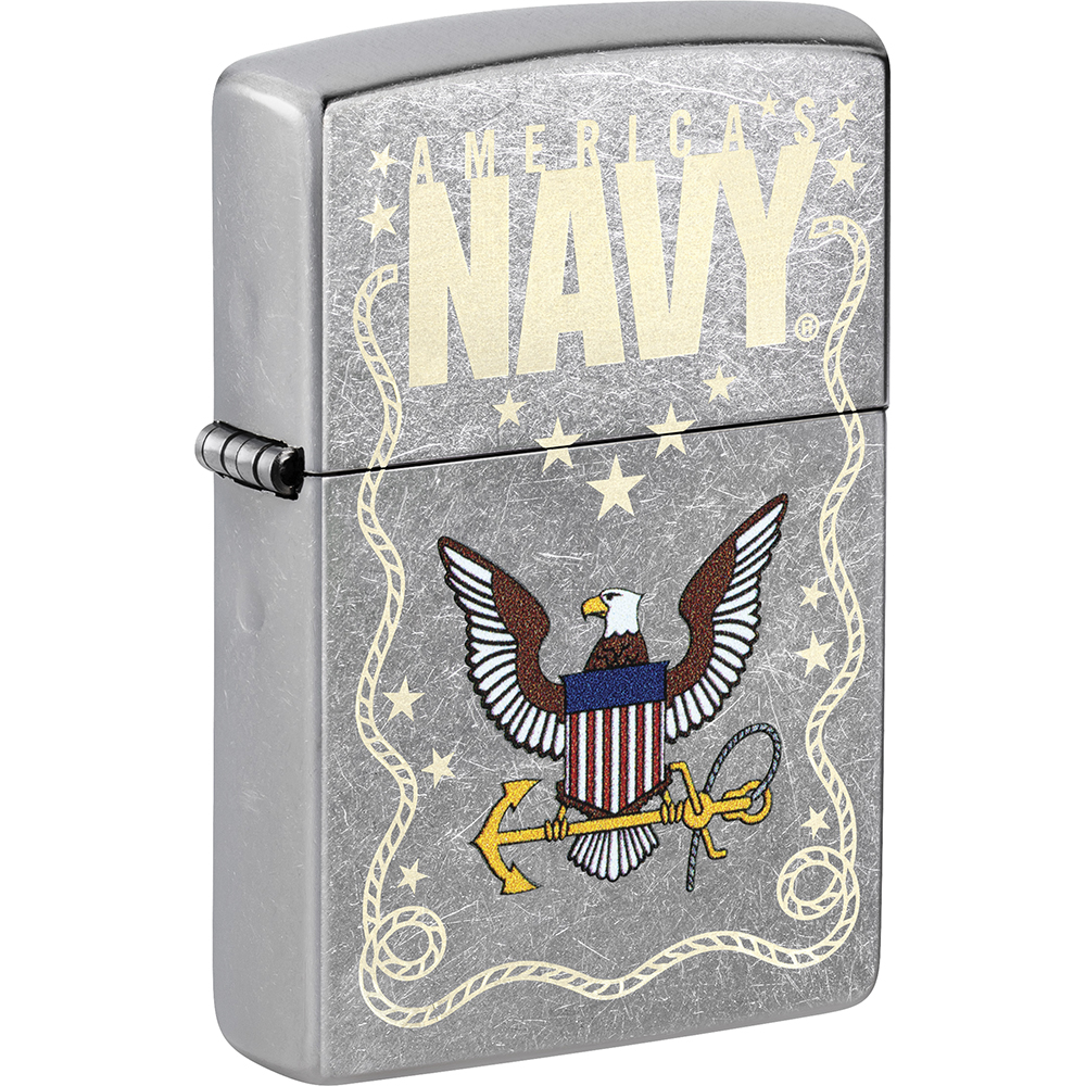 Zippo United States Navy Lighter - Classic Logo - Roll n' Smoke
