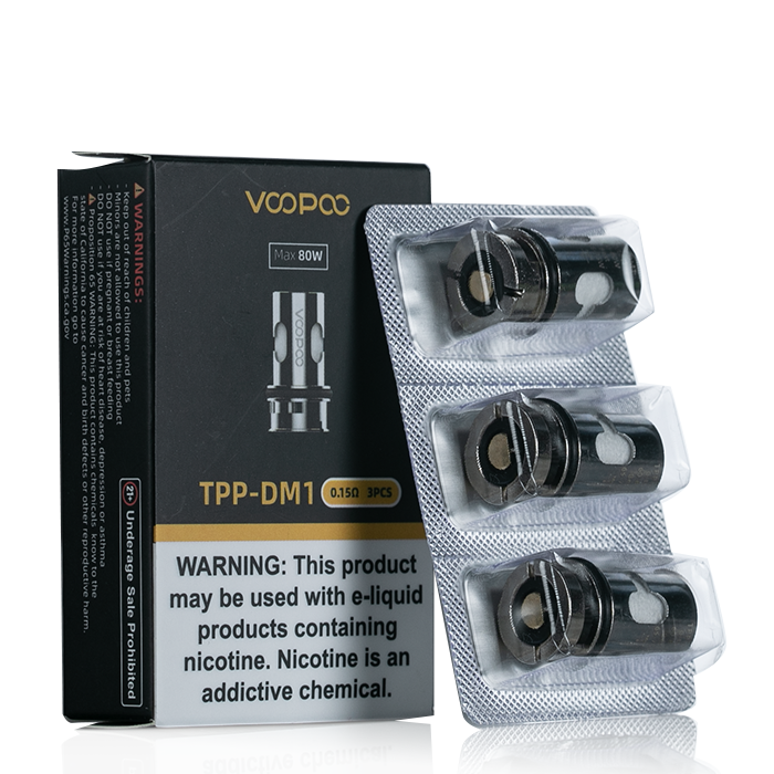 VooPoo TPP-DM1 0.15 oHm Replacement Coils (3 Pack) - Roll n' Smoke